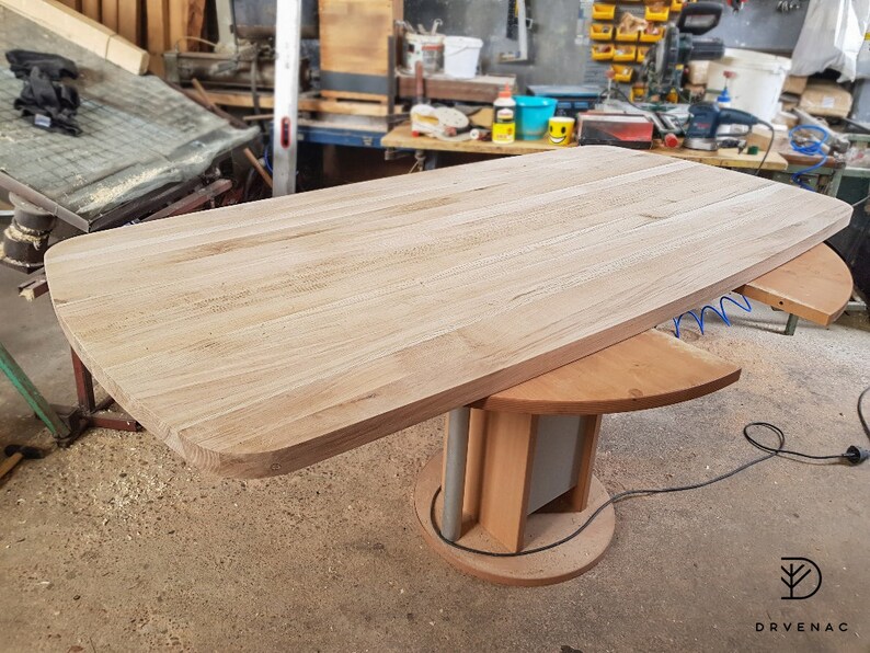 Oak Wood Dining Table - Etsy
