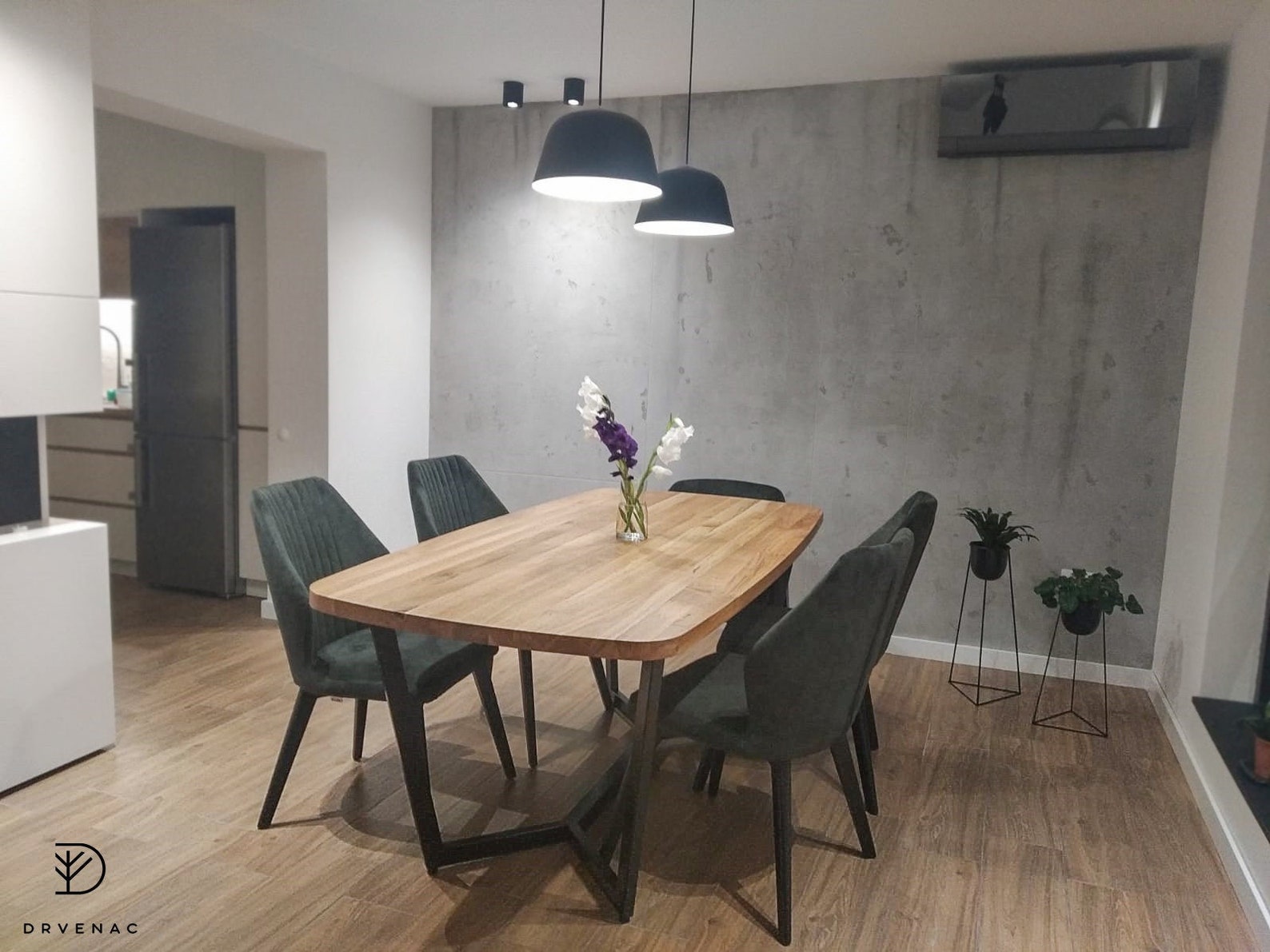 Oak Wood Dining Table - Etsy