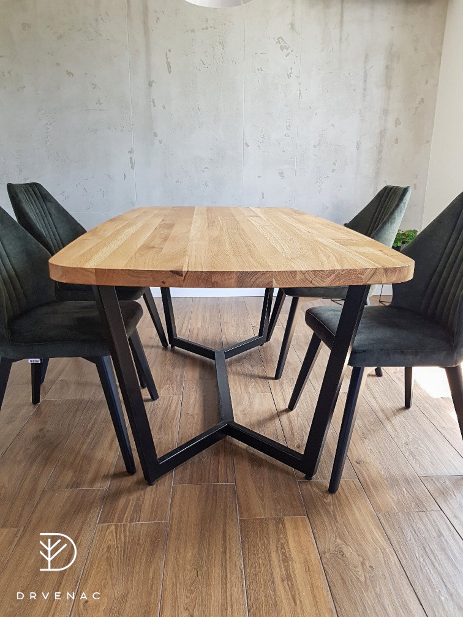 Oak Wood Dining Table - Etsy