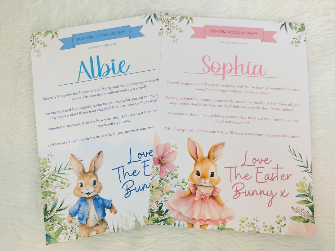 Letter From the Easter Bunny | Personalised Letter for Easter | Easter ...