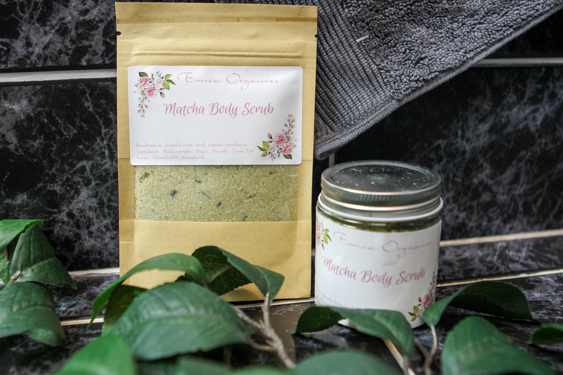 Brightening Matcha Body Scrub 100% Natural, Organic, Vegan, Handcrafted ...