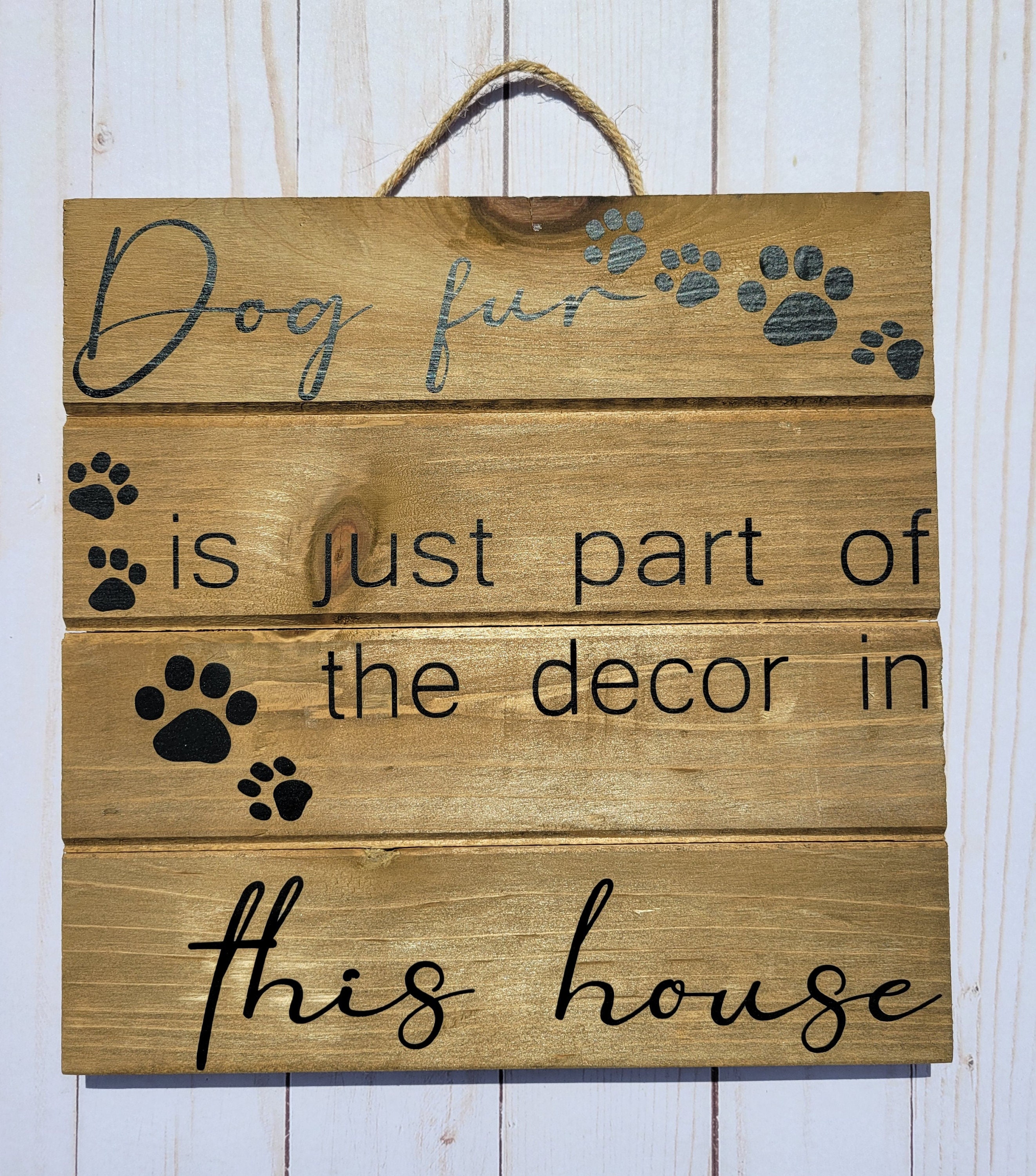 Wooden Dog Sign Dog Fur Sign - Etsy