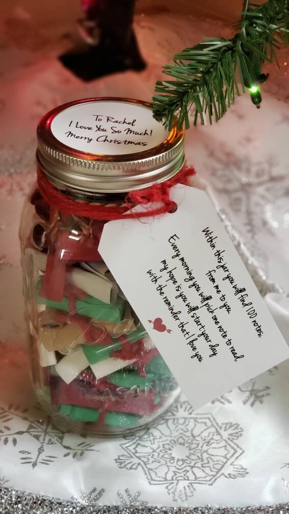 Merry Christmas - Reasons Why I Love You - Christmas Gift - Message Jar ...