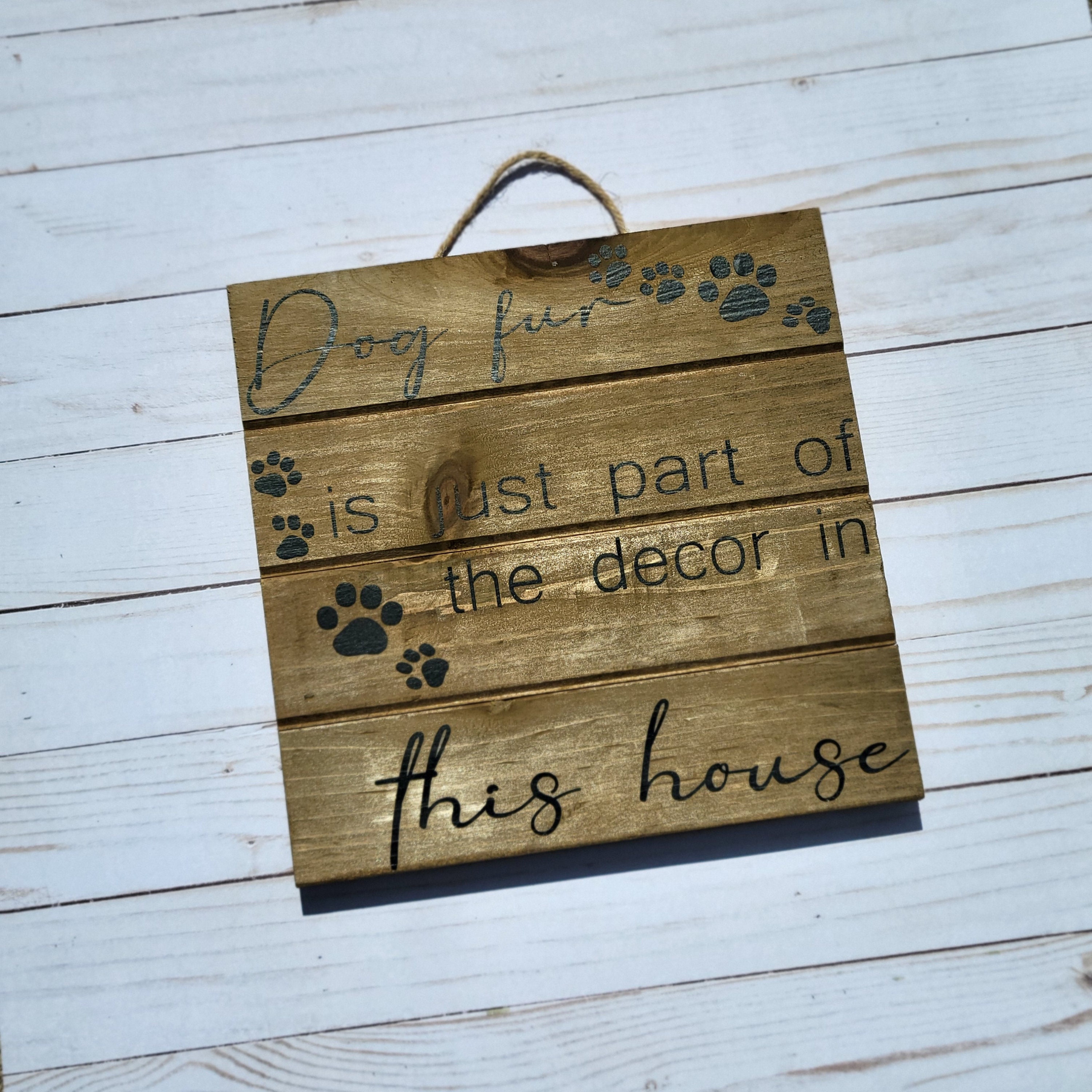 Wooden Dog Sign Dog Fur Sign - Etsy
