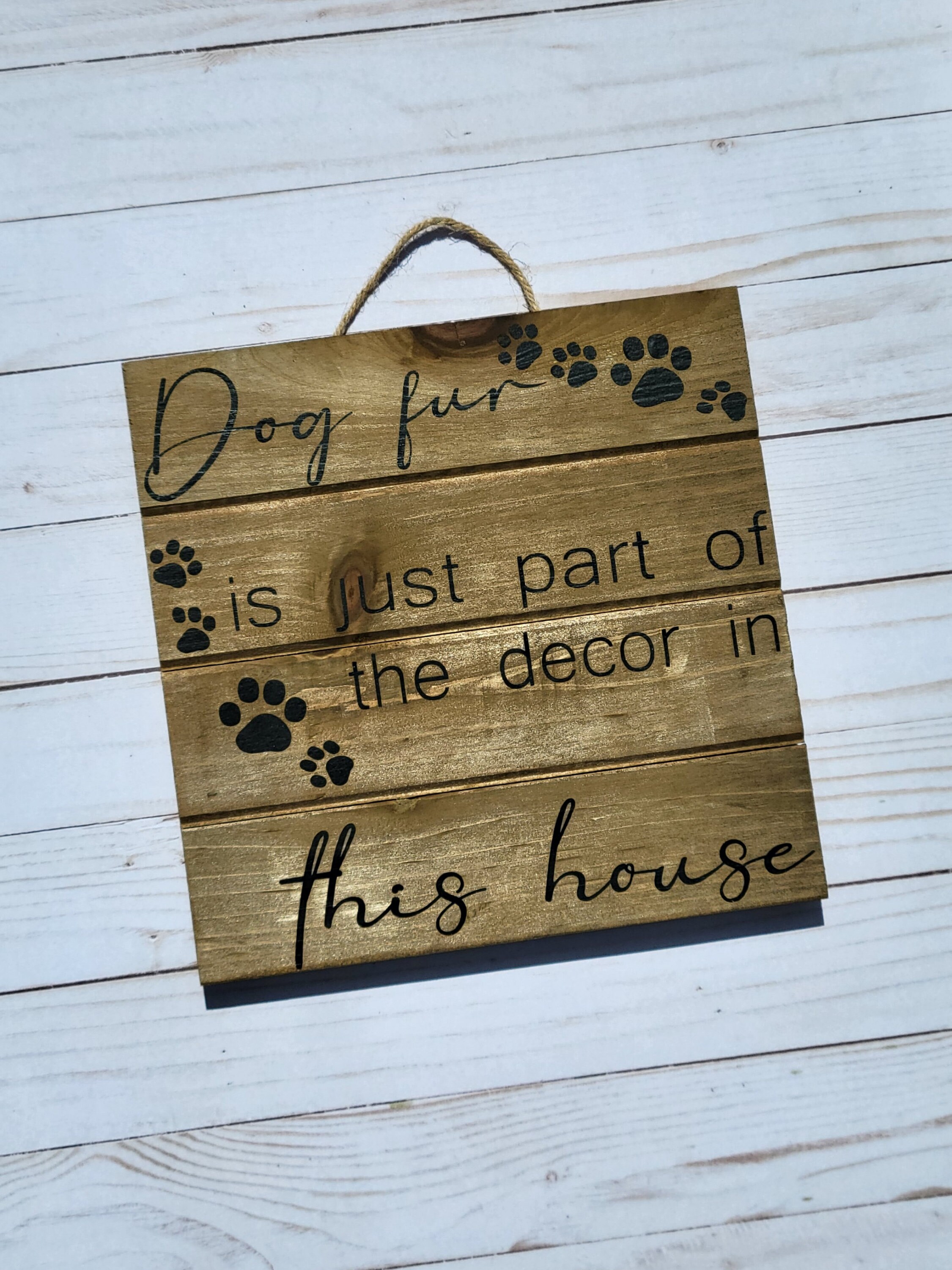 Wooden Dog Sign Dog Fur Sign - Etsy