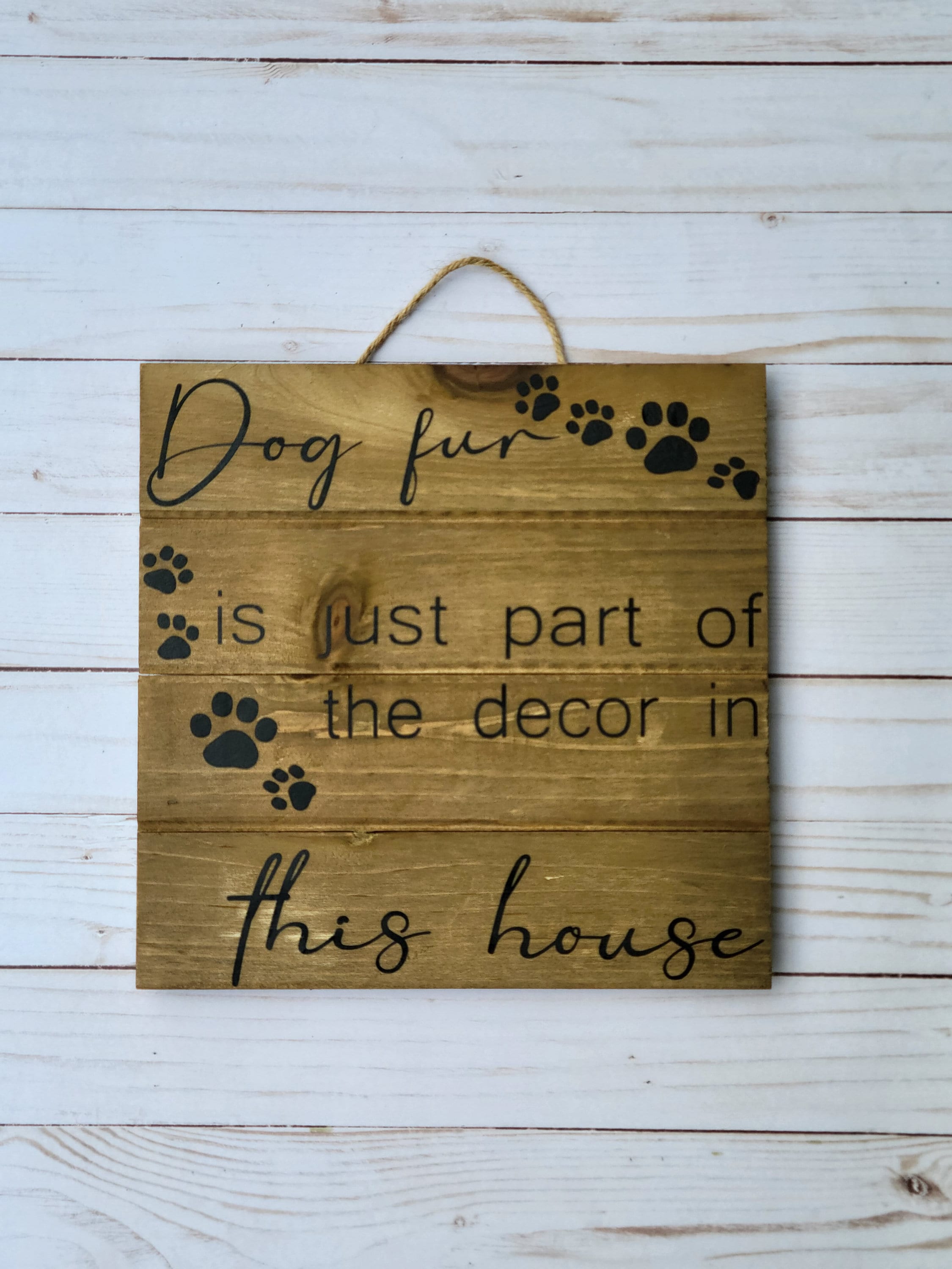 Wooden Dog Sign Dog Fur Sign - Etsy