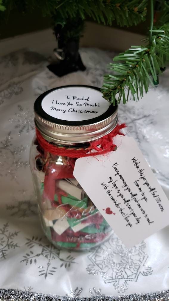 Merry Christmas - Reasons Why I Love You - Christmas Gift - Message Jar ...