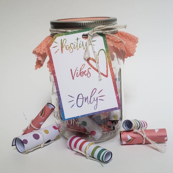 Positive Affirmations Jar DIY Inspiration Jar Positive - Etsy