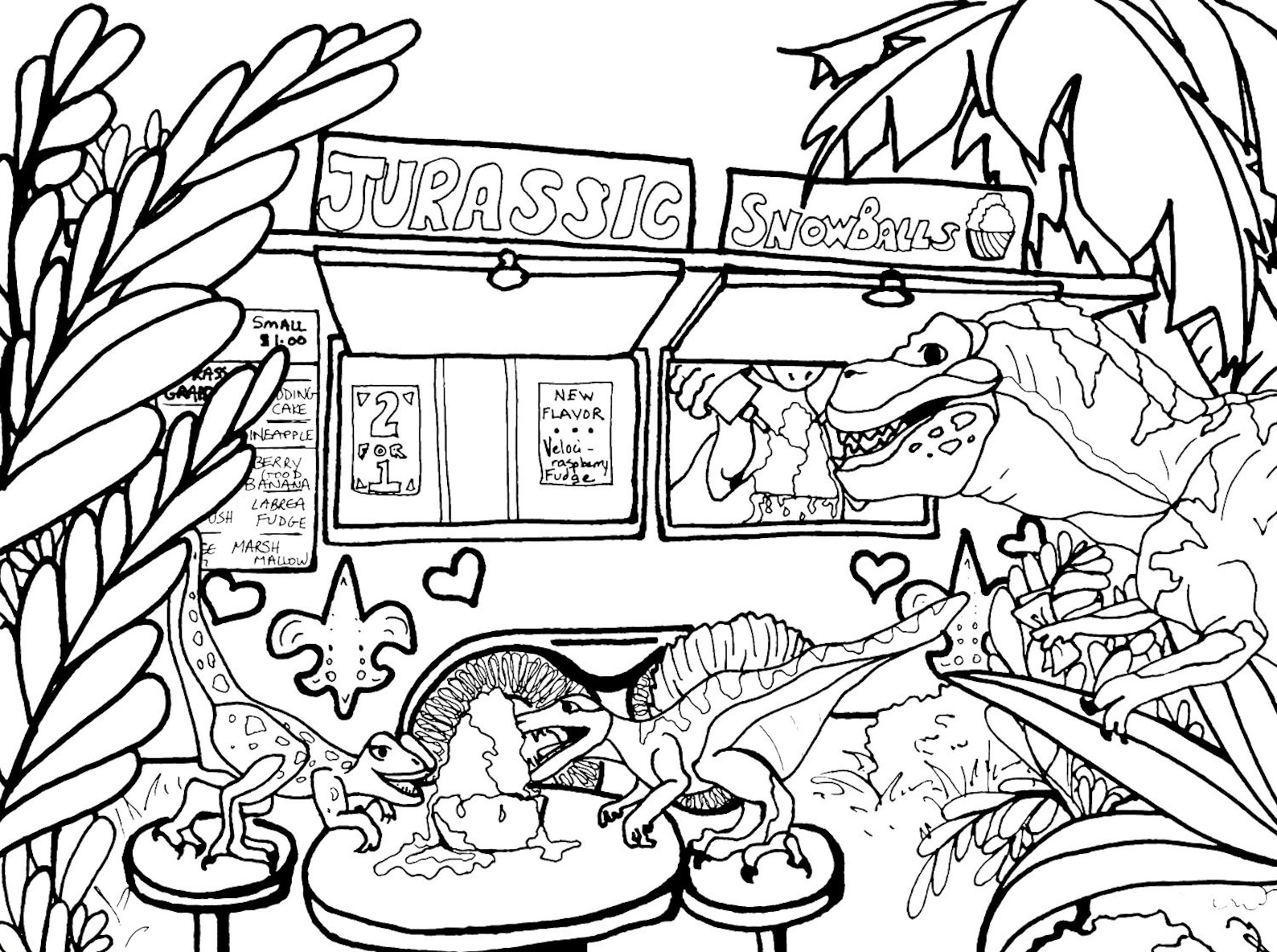 Dino Coloring Book No. 3 - Etsy