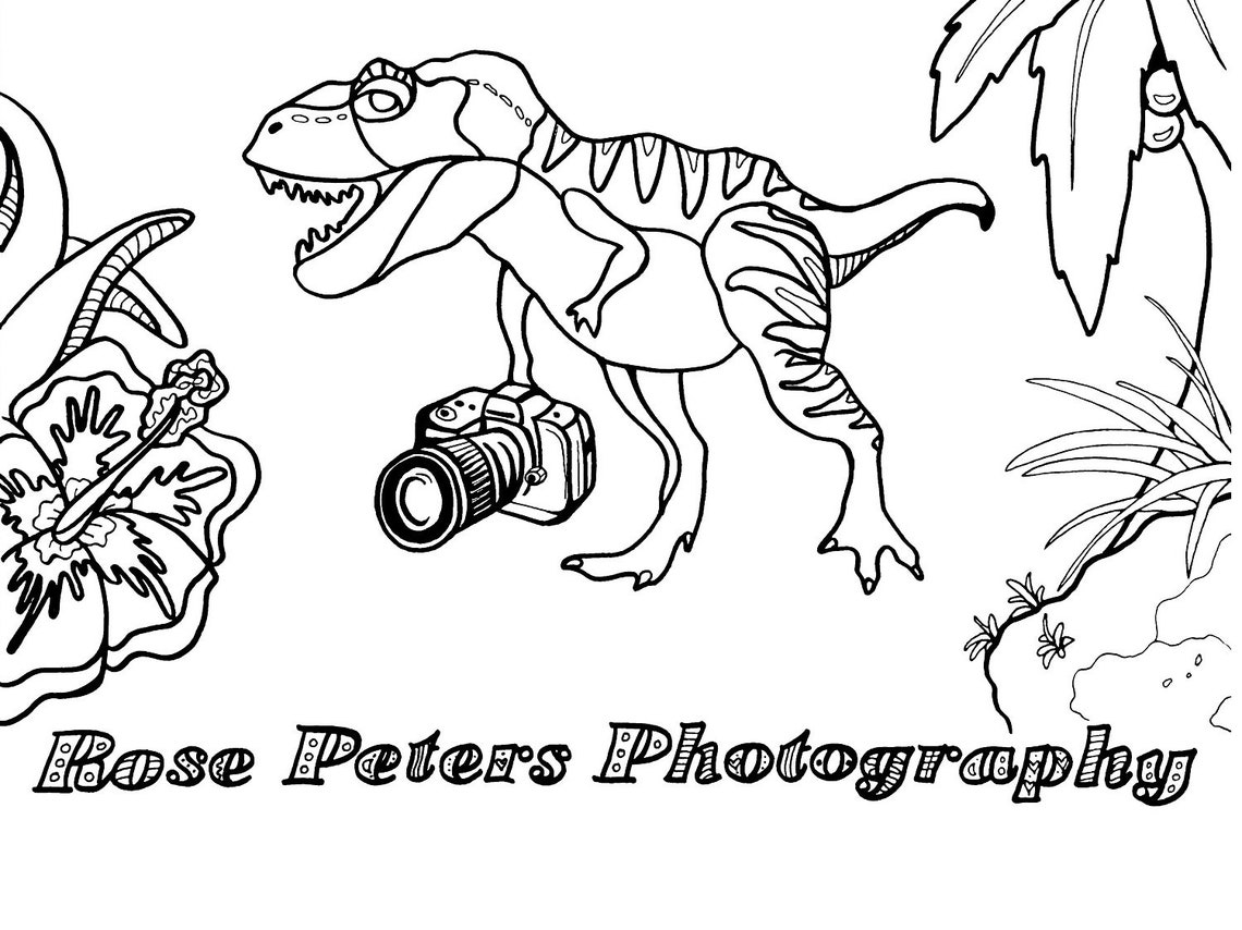 Dino Coloring Book No. 3 - Etsy