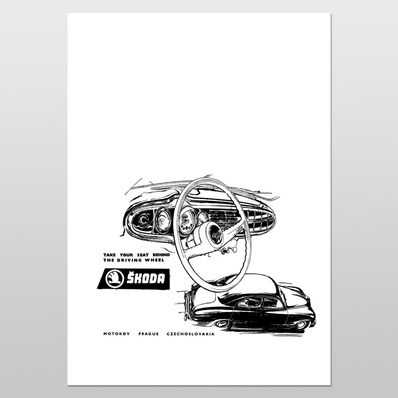 Vintage Printable Advertising Car Advert Download A4 1950s - Etsy