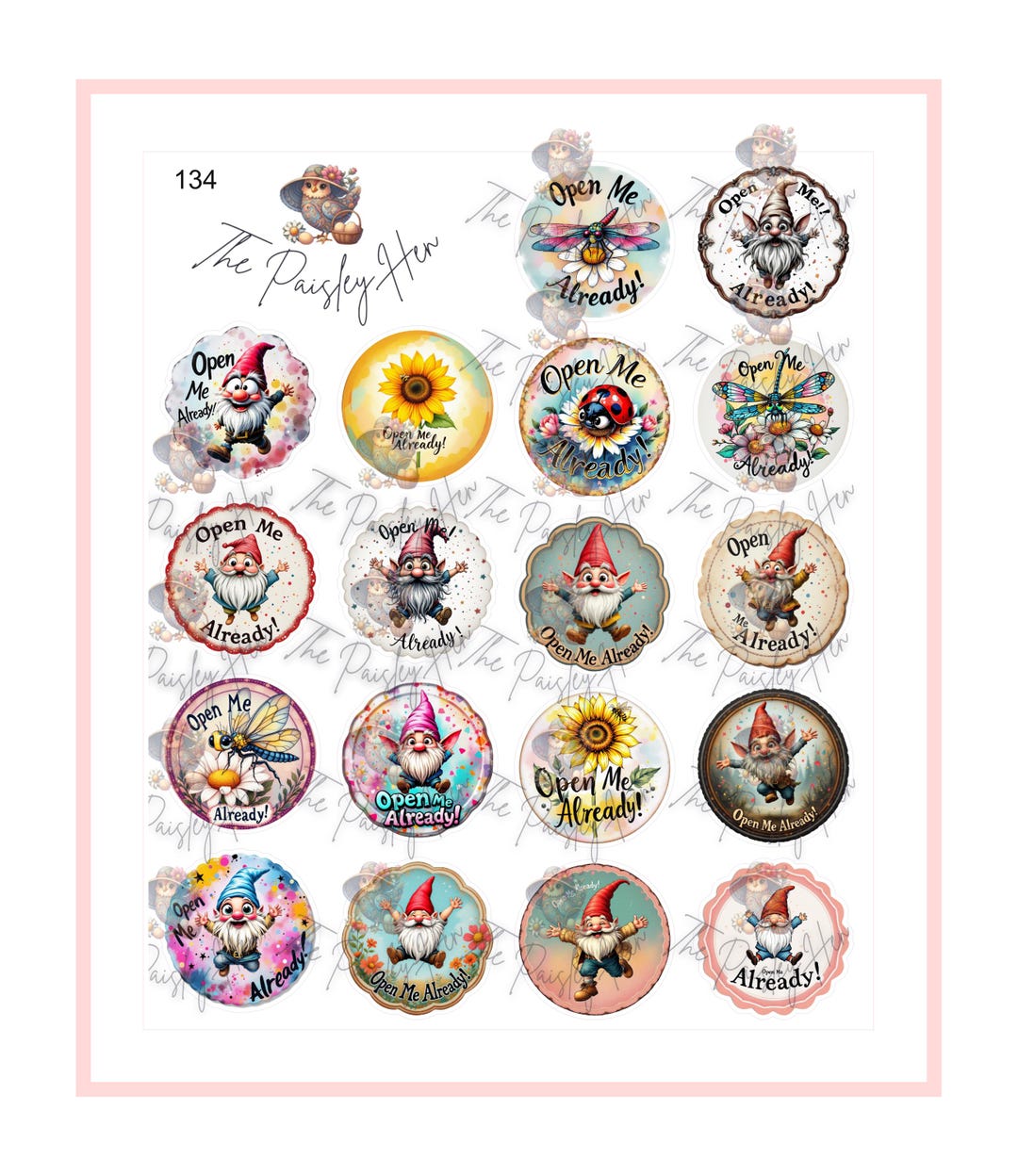 Versatile Open Me! Sticker Sheet, Glossy, Business Labels, Cards ...