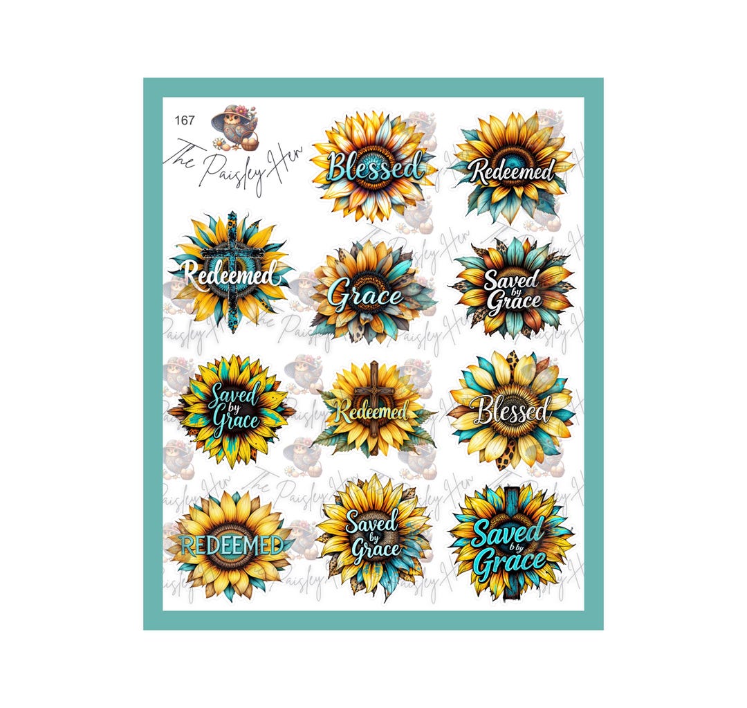 Positive Affirmations Sticker Sheet, Matte, Gloss, Junk Journals ...