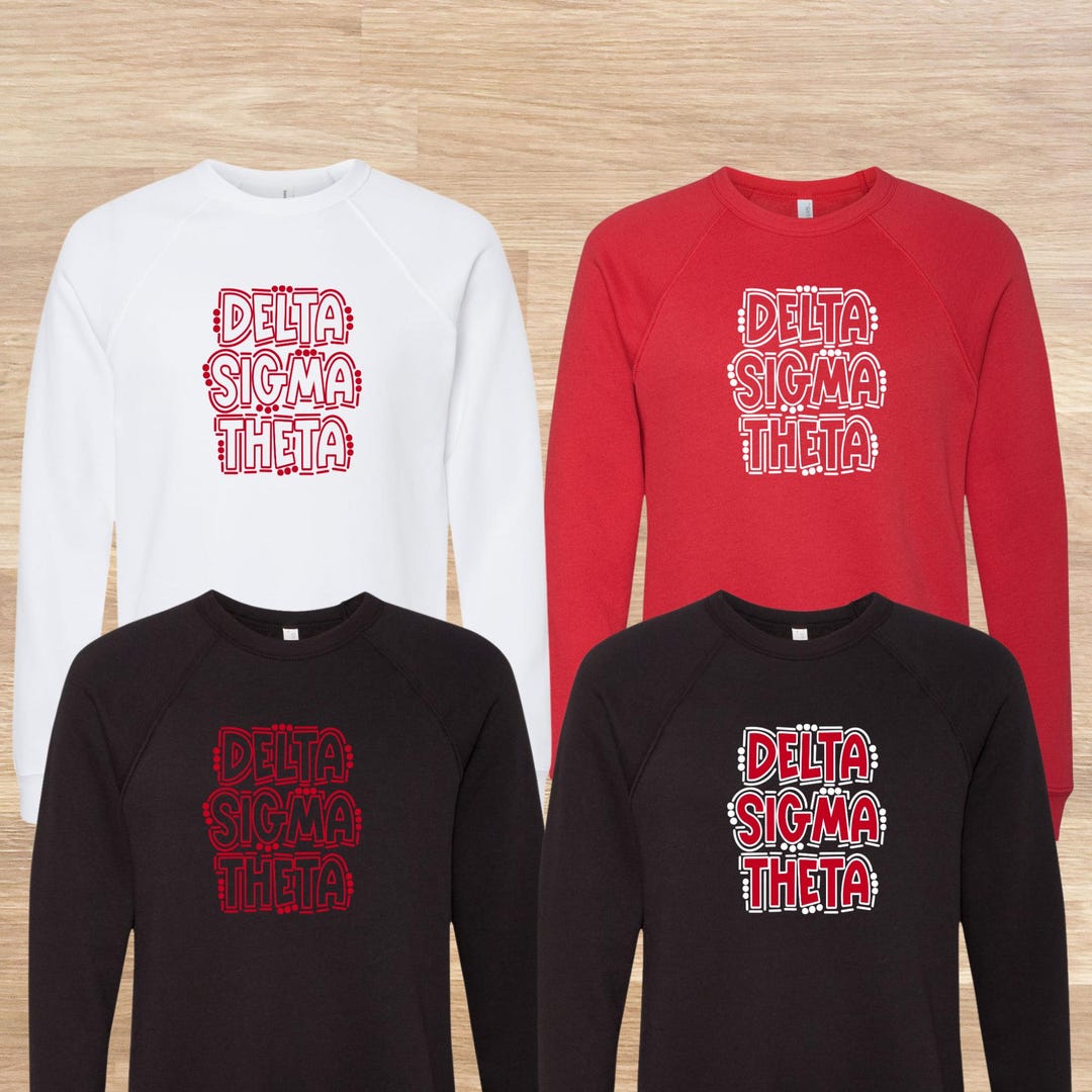 Delta Sigma Theta Retro Doodle 80s Style Sweatshirt - Etsy