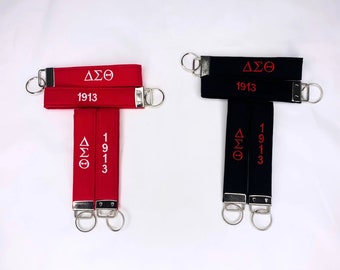 Delta Sigma Theta Key Chain - Etsy