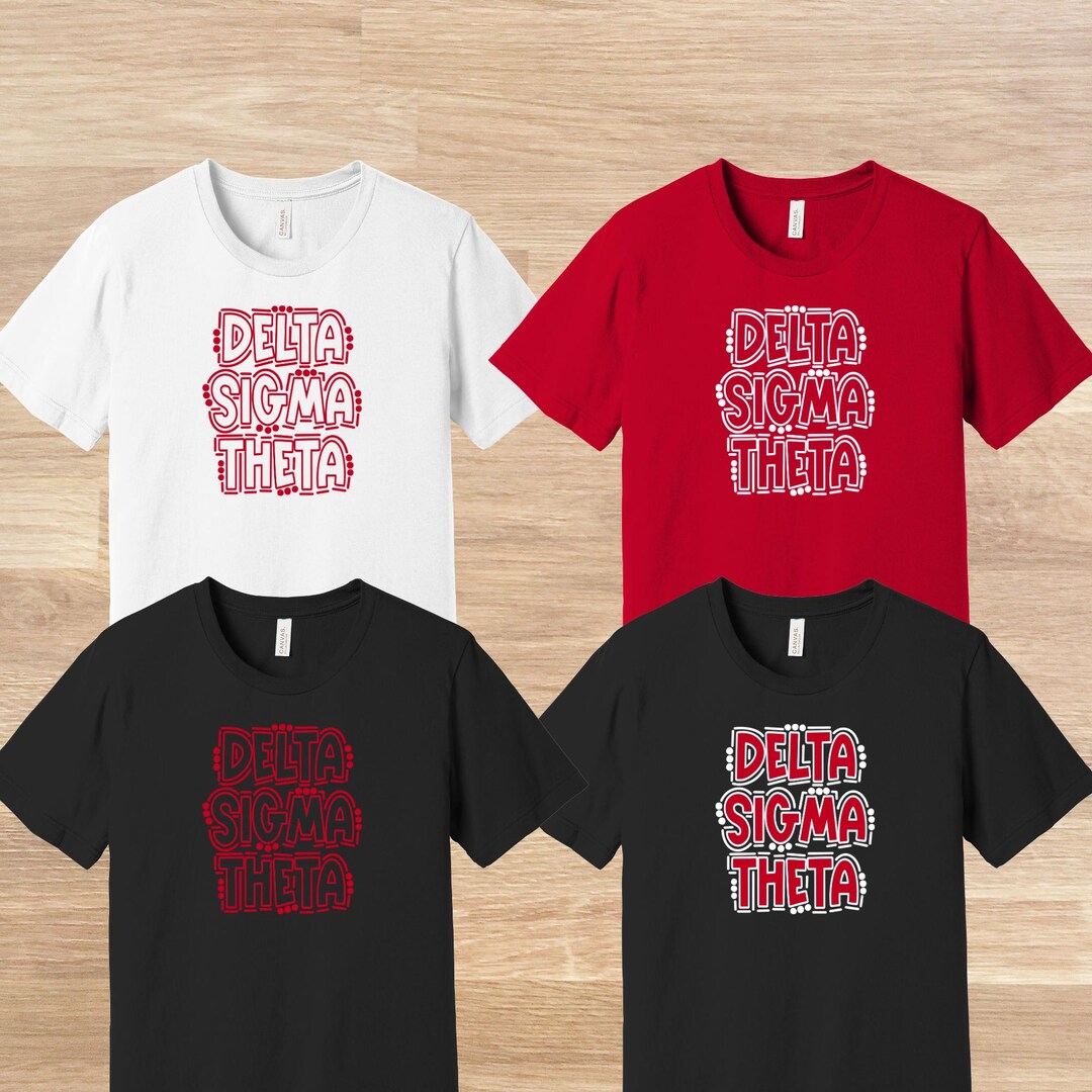 Delta Sigma Theta Retro Doodle 80s Style T-shirt - Etsy