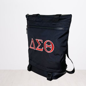 Delta Sigma Theta Personalized Embroidered Convertible Tote Bag ...