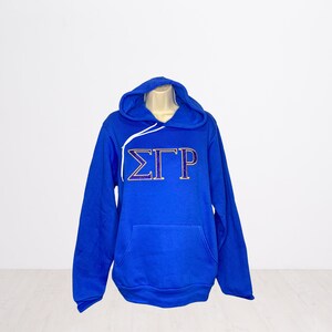 Sigma Gamma Rho Embroidered Glitter Hoodie - Etsy