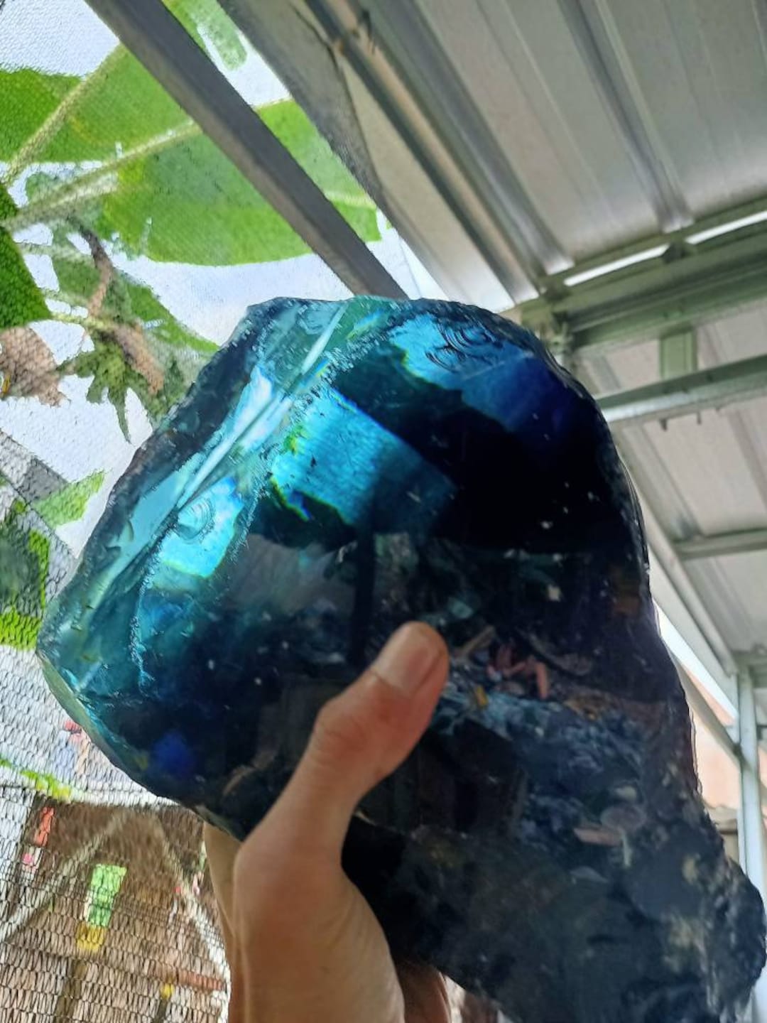 5.2kg(730)huge Rainbow!! Combination Green, Purple,black" of Andara ...