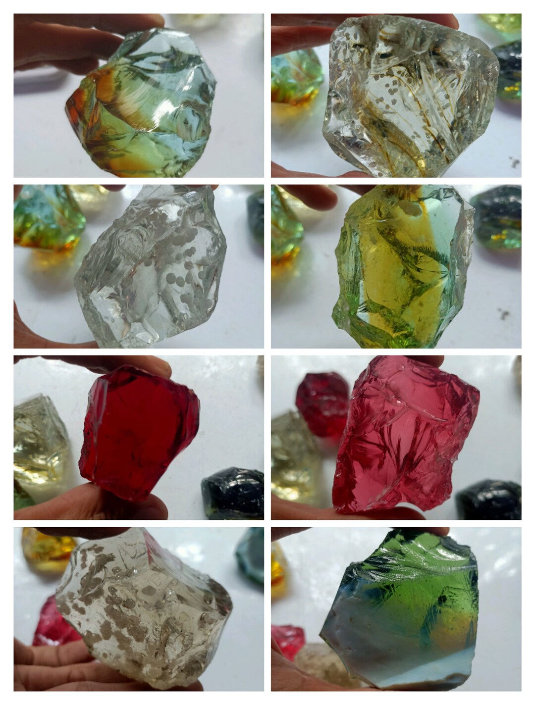 1.65kg(sp04)11pcs "super Cluster Medium Size Rare Pieces" of Andara ...