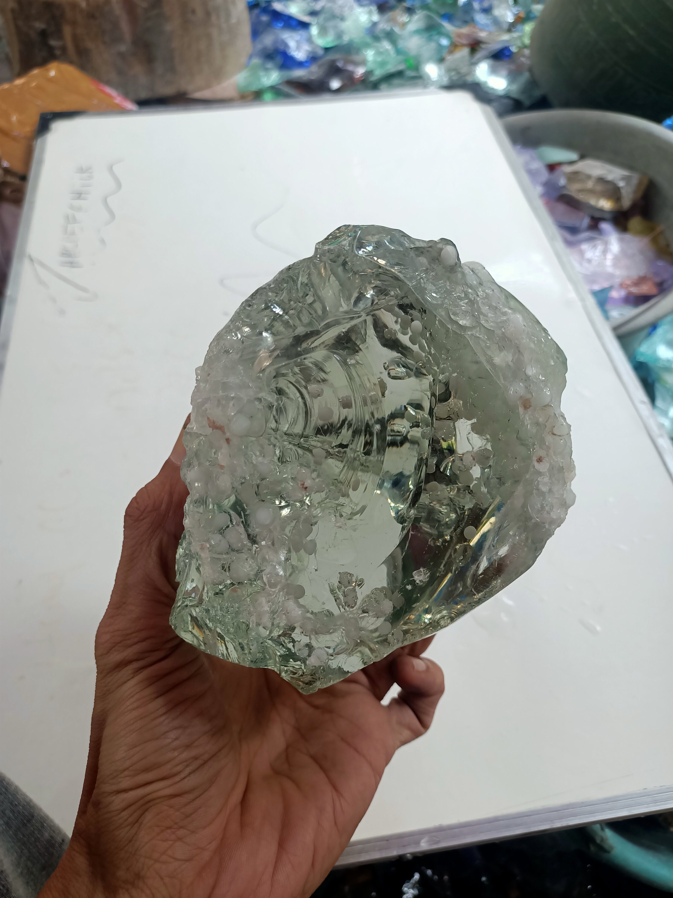 Rare Series!! 1.65kg(eb39) Perfect Shape Clear Snowball/flakes of ...