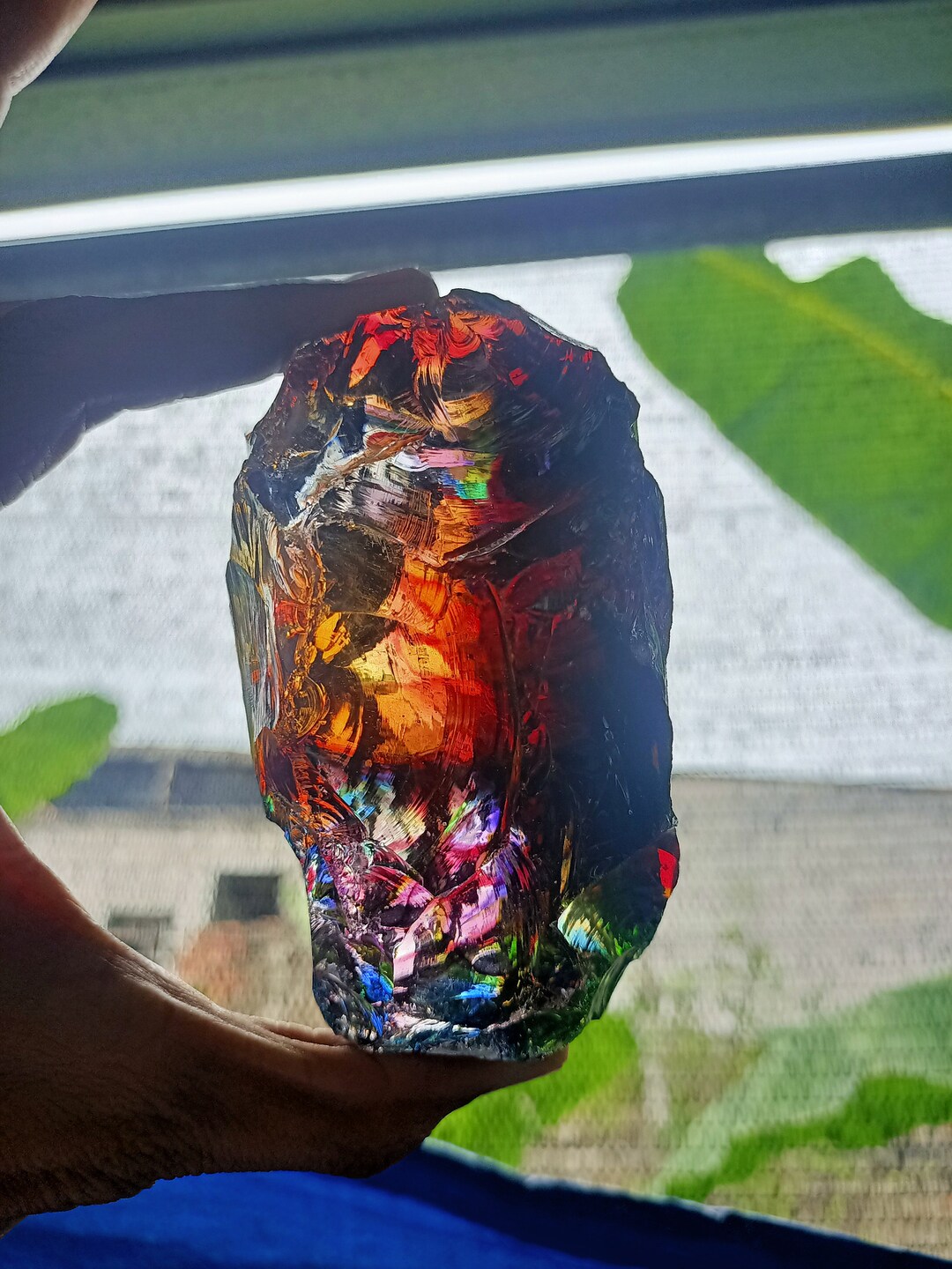 875gr(eb30) Big Size Rare Rainbow Queen! of Andara Crystal Monatomic ...