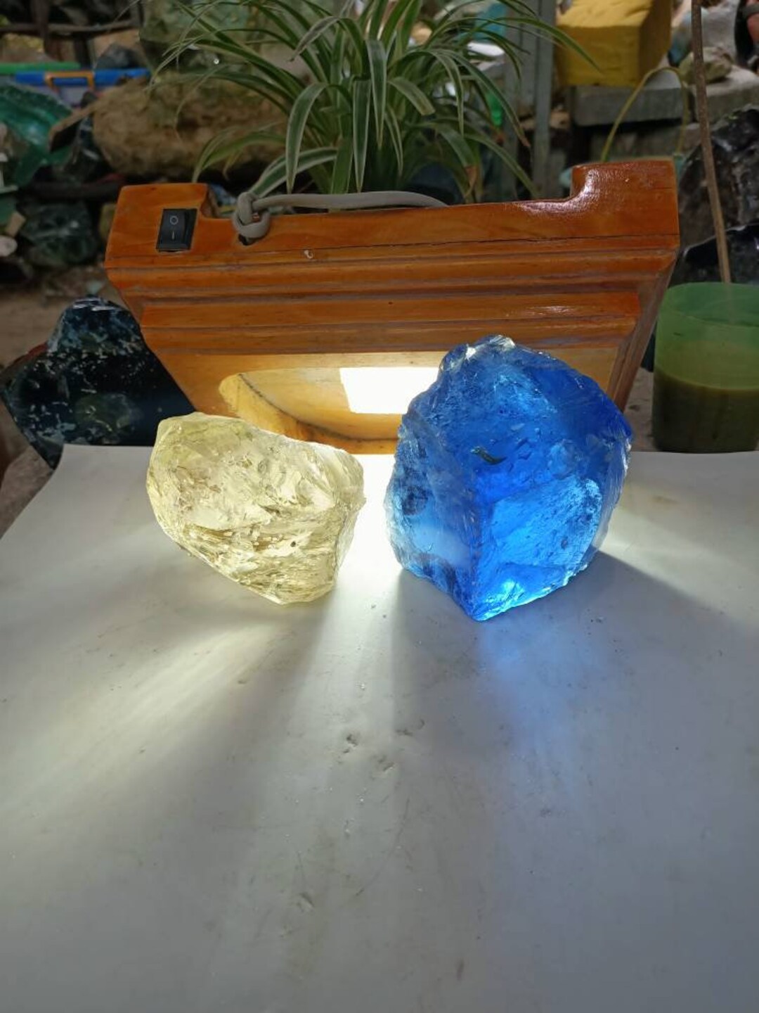 1.3kg(794)2pcs Very Rare!! Light Blue Spider Web Motif Vs. Yellow Snow ...