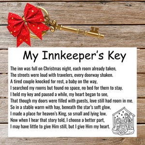 Innkeeper's Key, Christmas Bible Lesson, Nativity Lesson, Christian ...