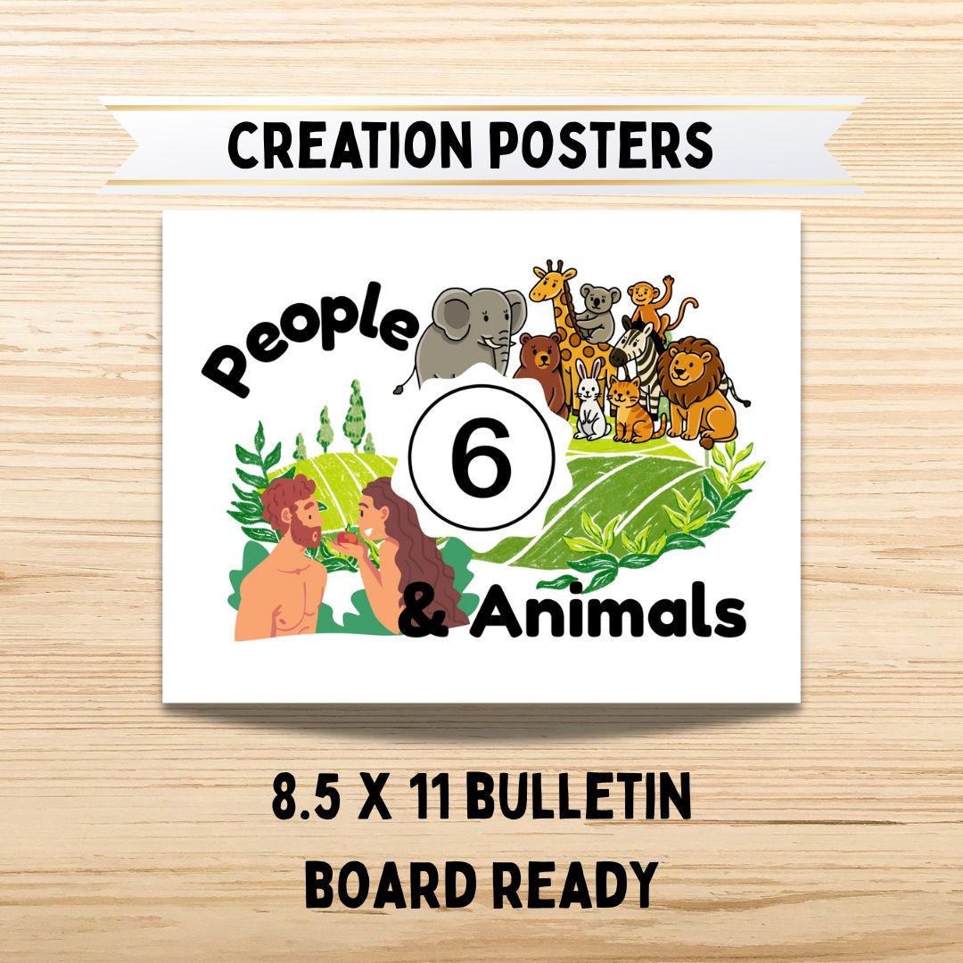 7 Days of Creation Poster | Genesis Creation | Sunday School Decor ...