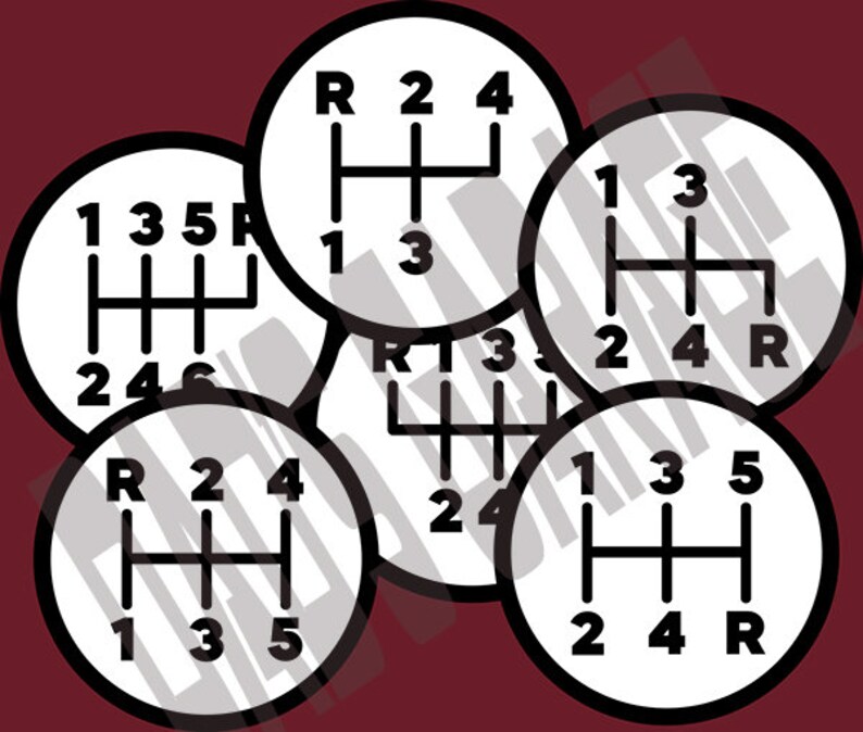 Stick Shift Transmission Patterns - Etsy