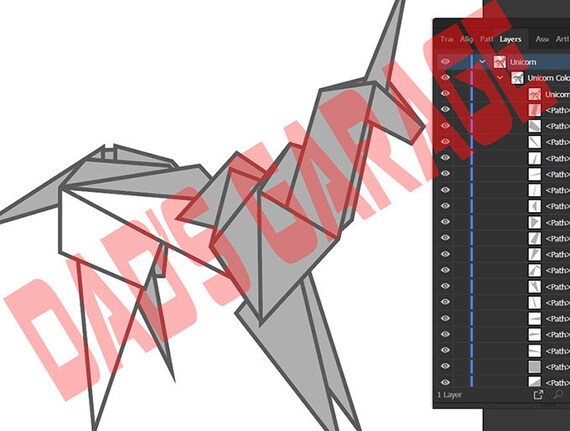 Blade Runner Origami Unicorn - Etsy