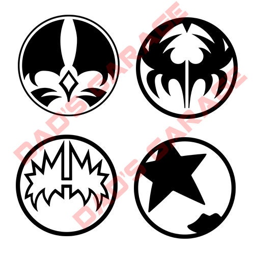 Gene Simmons Logo Stencil Kiss 02 Paul Stanley CO StoneyKins