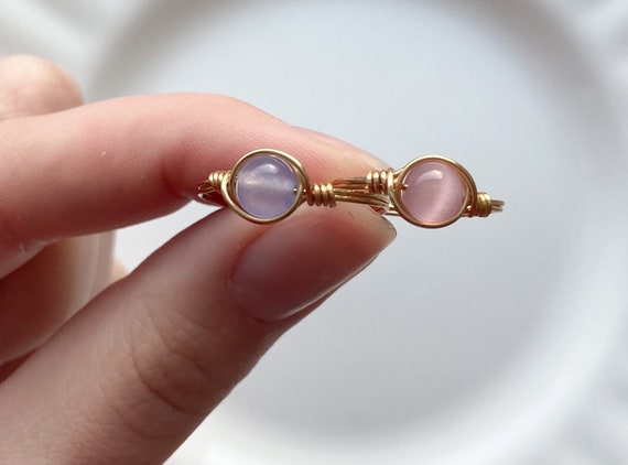 Wire Wrapped Rings - Etsy