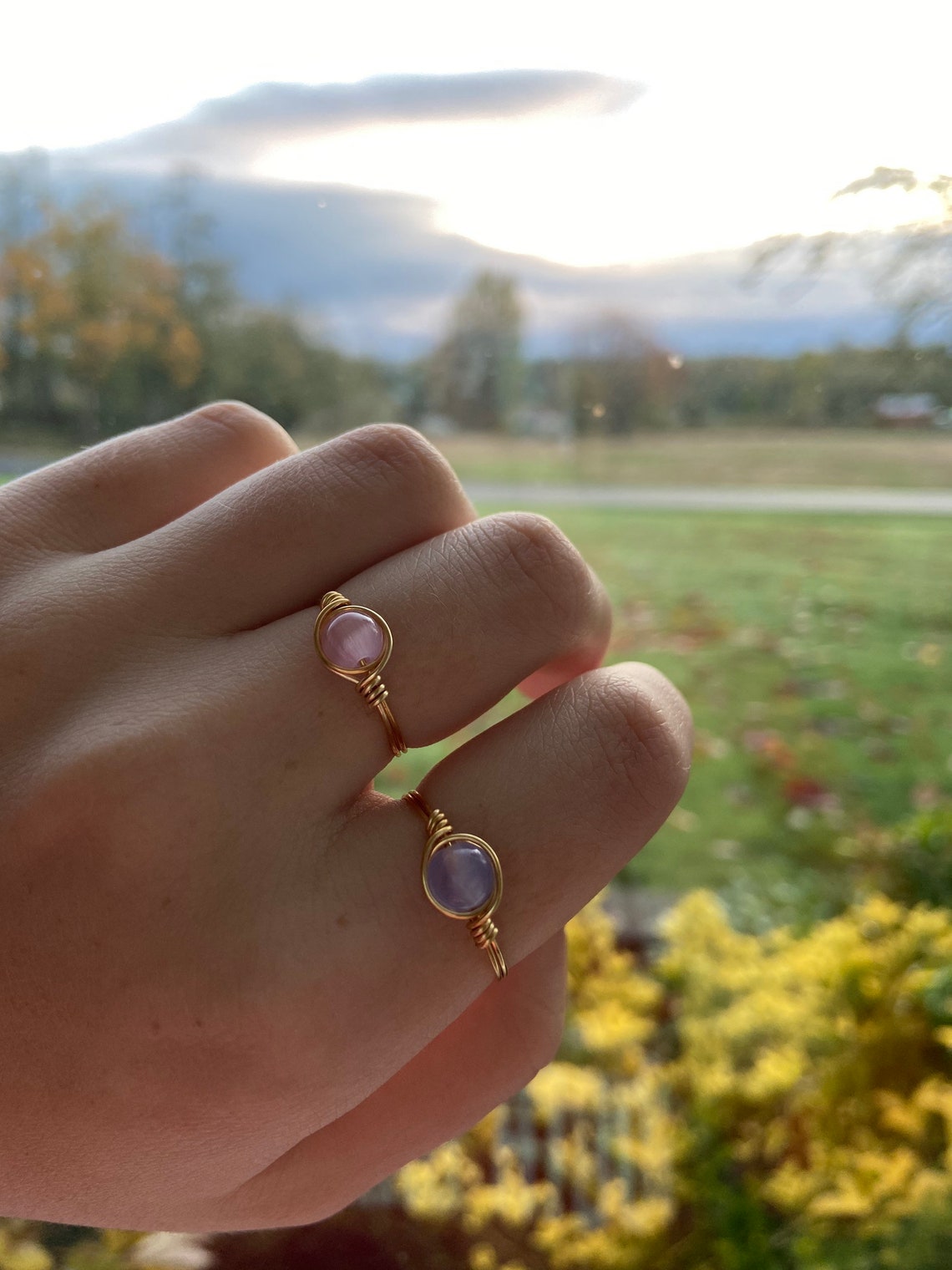 Wire Wrapped Rings - Etsy