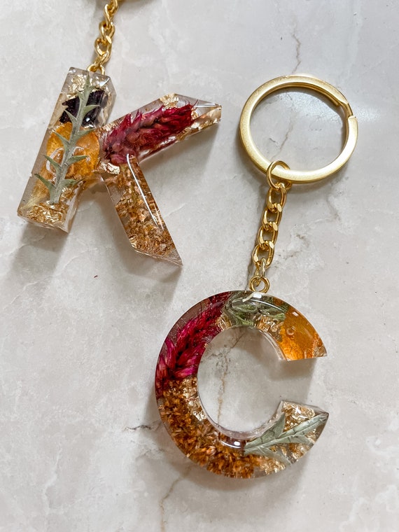 Resin Keychain Custom Keychains Custom Resin Letter Keychains