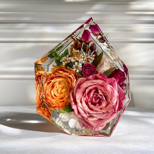 Wedding Floral Preservation Gem Block | Resin Floral Preservation ...