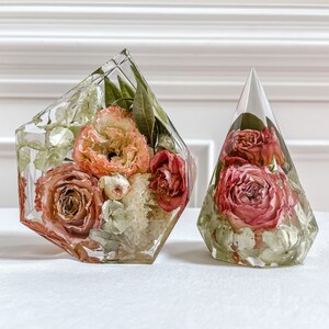 Wedding Floral Preservation Gem Block | Resin Floral Preservation ...
