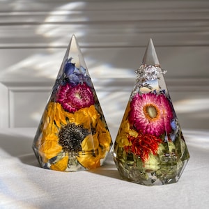 Custom Ring Holder With Dried Flowers Only | Resin Ring Holder | Bridal ...