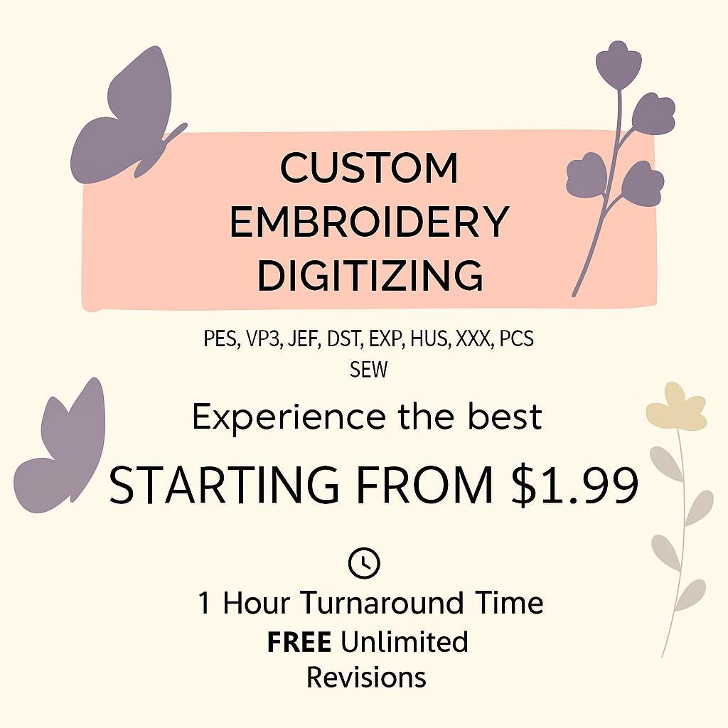 Custom Embroidery Digitizing, Logo Digitizing, Machine Embroidery Digitizing Service, Image ...