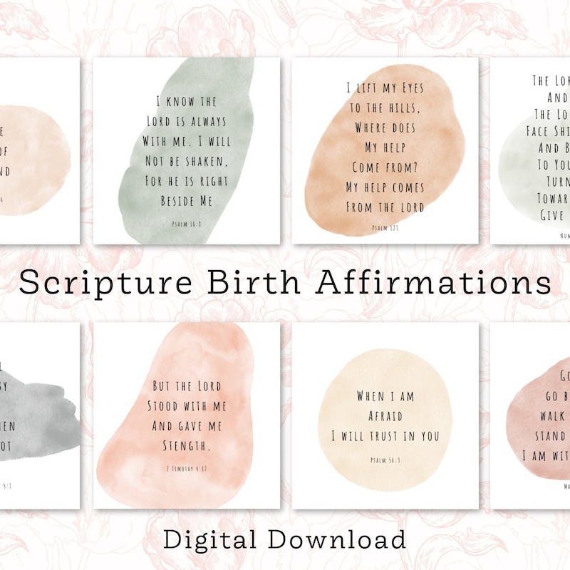 Birth Verse Cards - Etsy