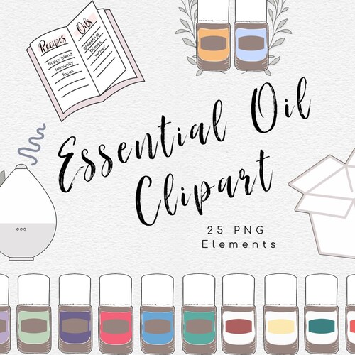 Essential Oil Clipart Young Living Essential Oil Graphics - Etsy
