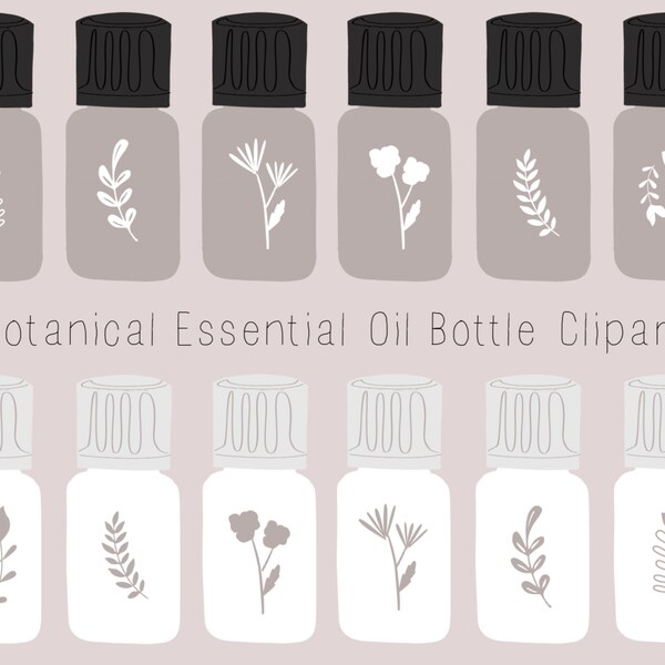 Essential Oil Clipart - Etsy