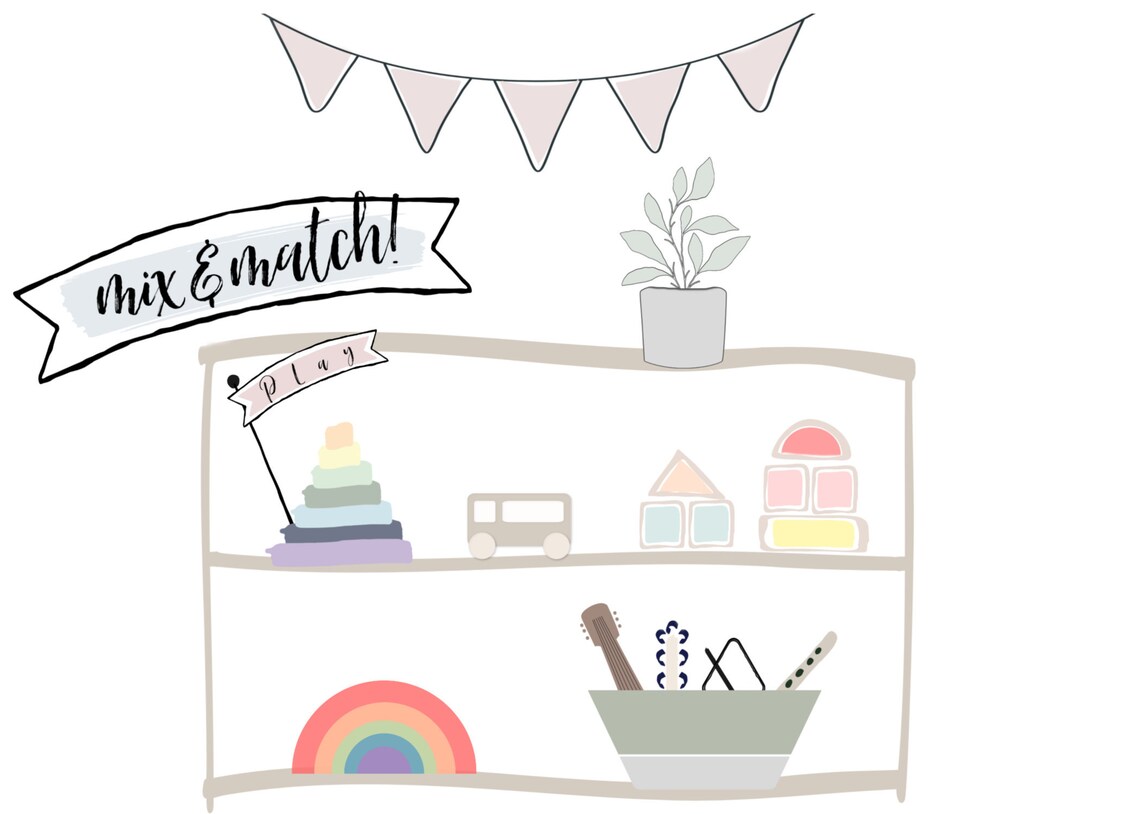 Montessori Clipart Montessori Inspired Graphics - Etsy