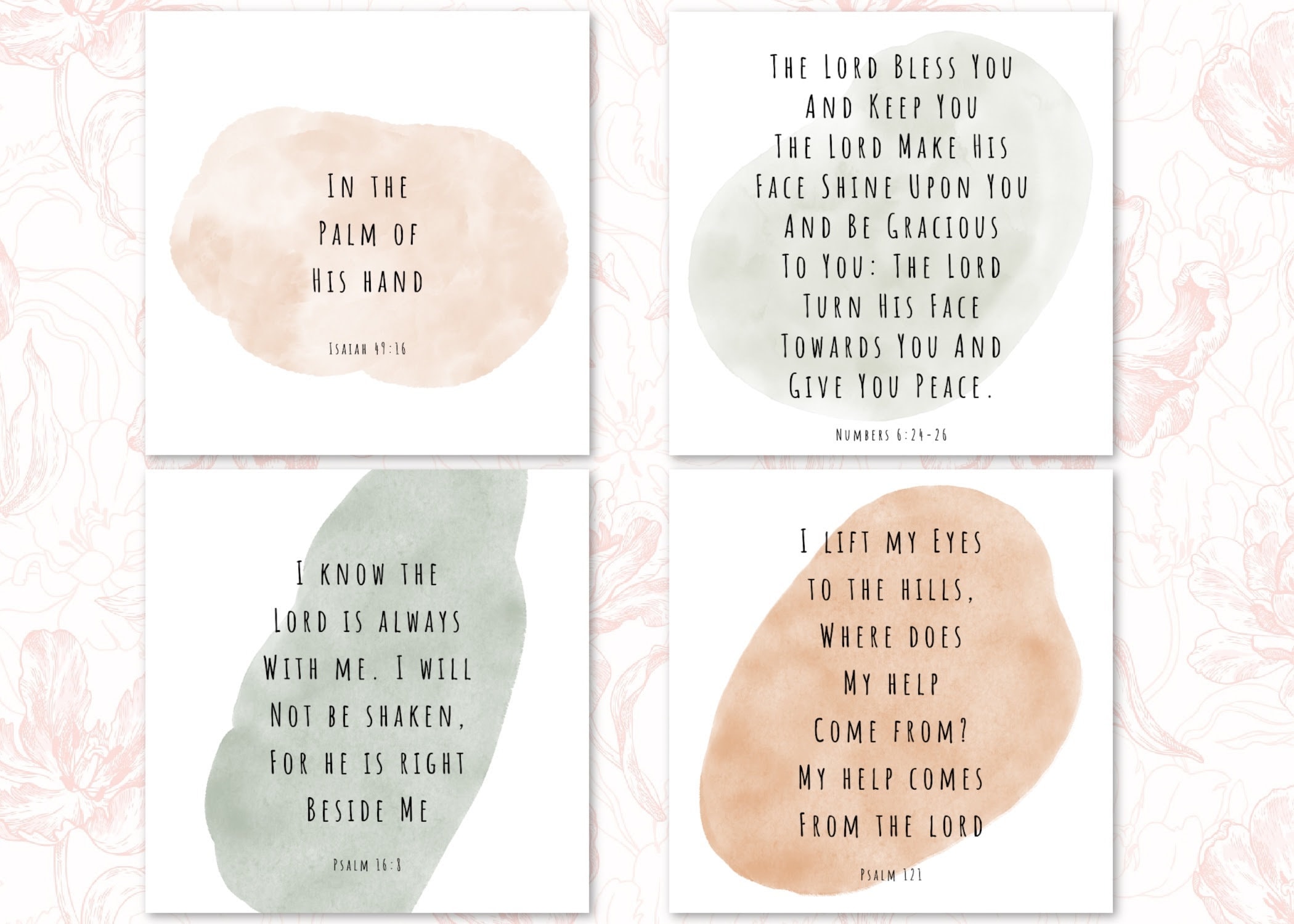 Christian Birth Affirmation Cards 8 Pack. Digital Download. Scripture ...