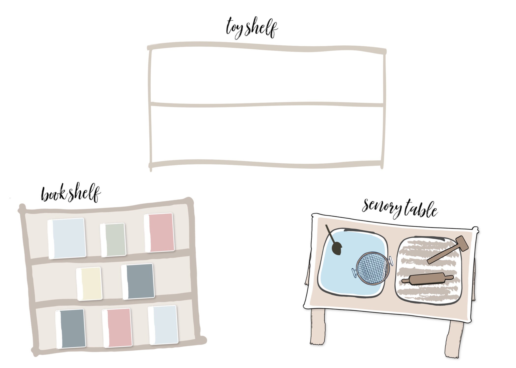 Montessori Clipart, Montessori Inspired Graphics, Illustrations for ...