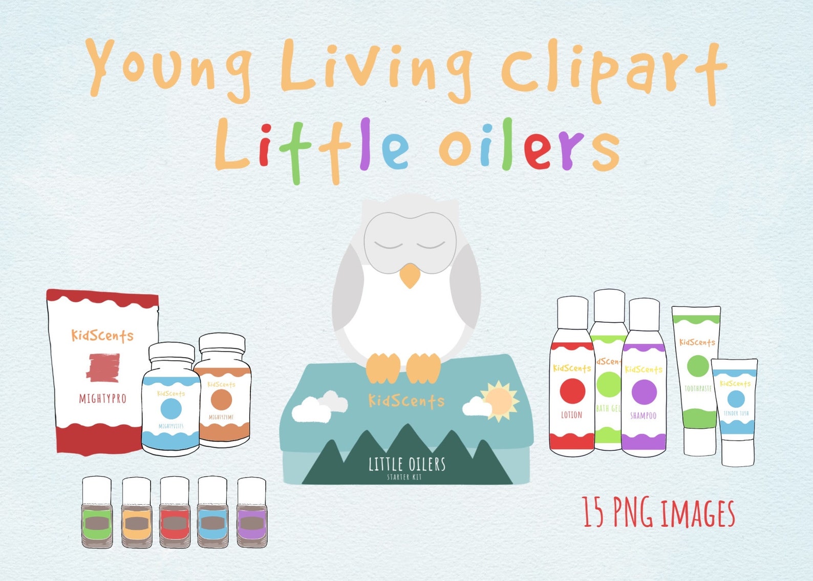 Essential Oil Clipart Young Living Essential Oil Graphics - Etsy
