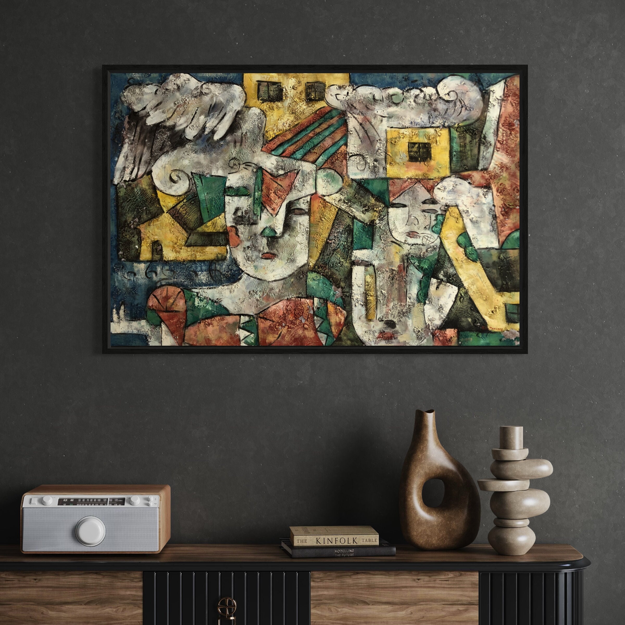 Picasso Replica Imitation, Cubism Painting. Hand Painted Oil on Canvas ...