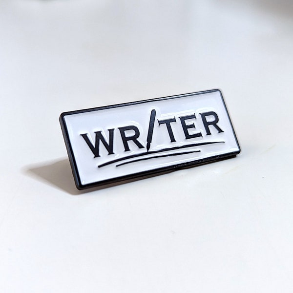 Writer Enamel Pin - Etsy