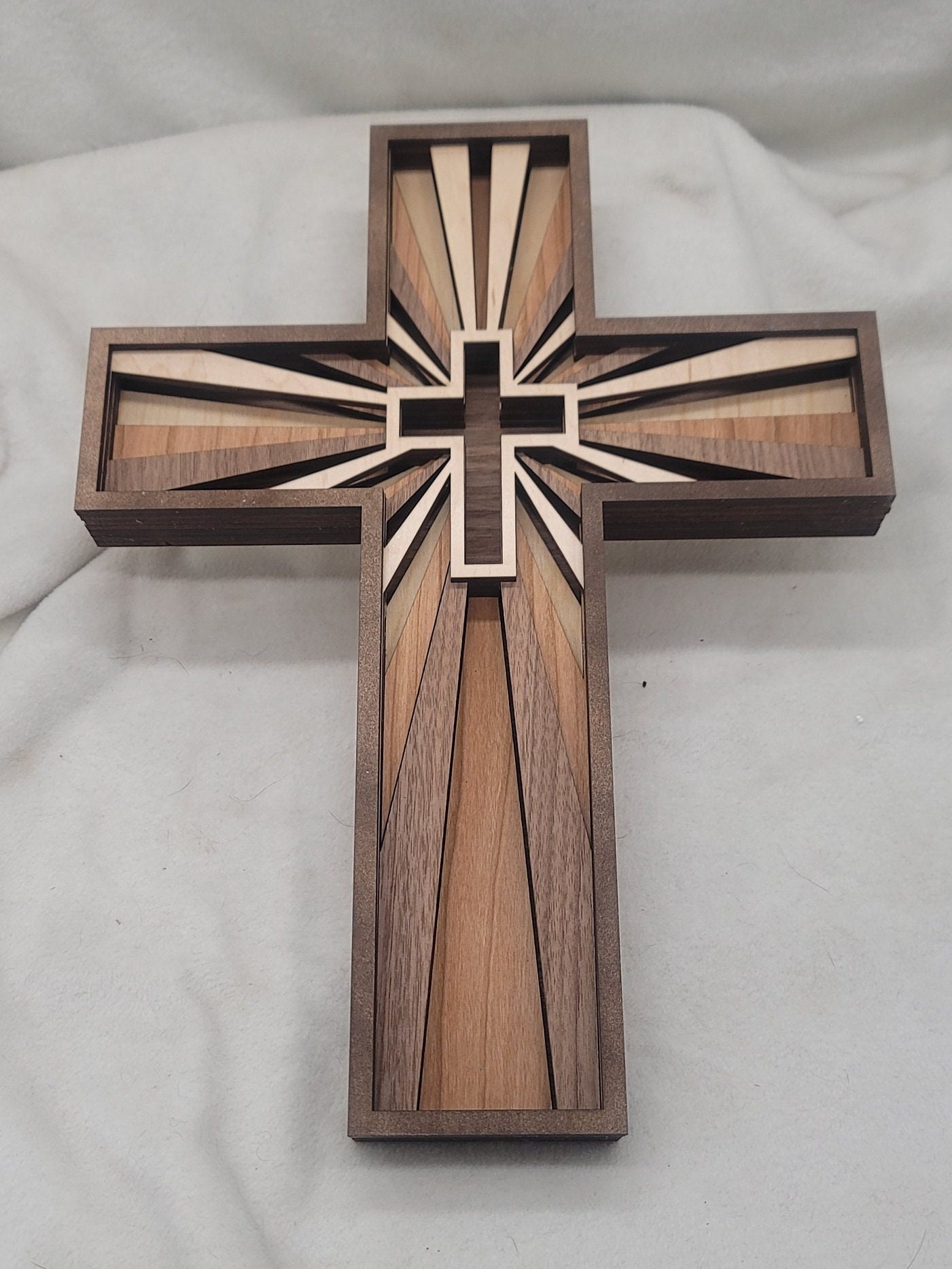 Layered Wooden Cross Birch or Maple Top Layer. - Etsy
