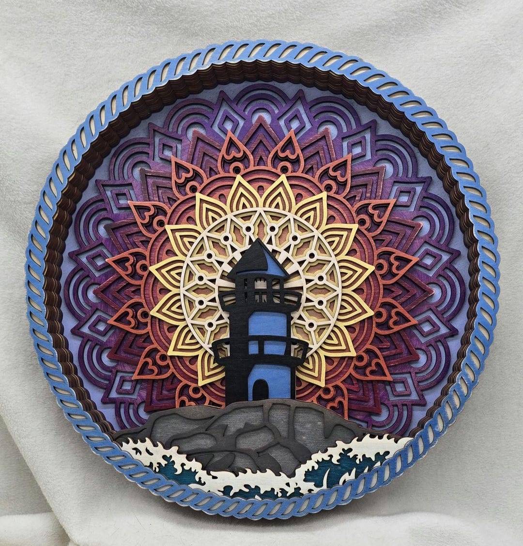 Multi-layer Lighthouse Mandala - Etsy